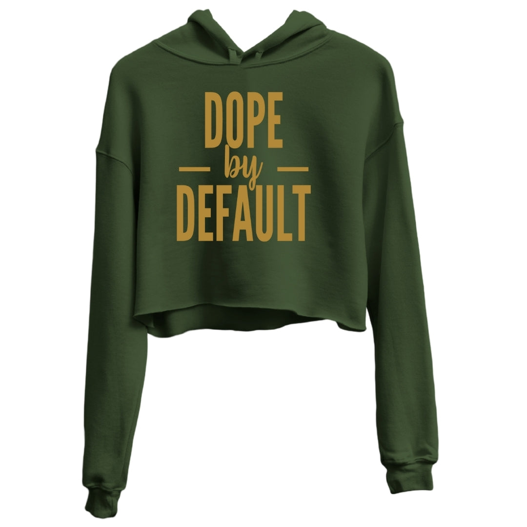 Dope by Default Cropped Black & Green Hoodie – Personally She
